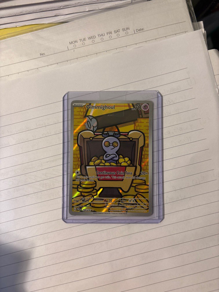 Pokemon TCG card game| Gimmighoul AR 198/182, Hobbies & Toys, Toys ...