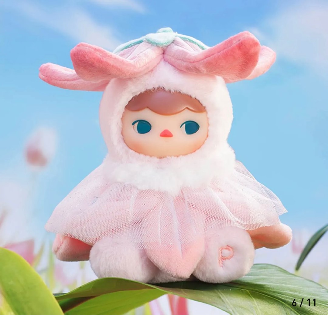 POPMART Pucky Forest Part Series Vinyl Plush Pendant Blind Box - Flower ...