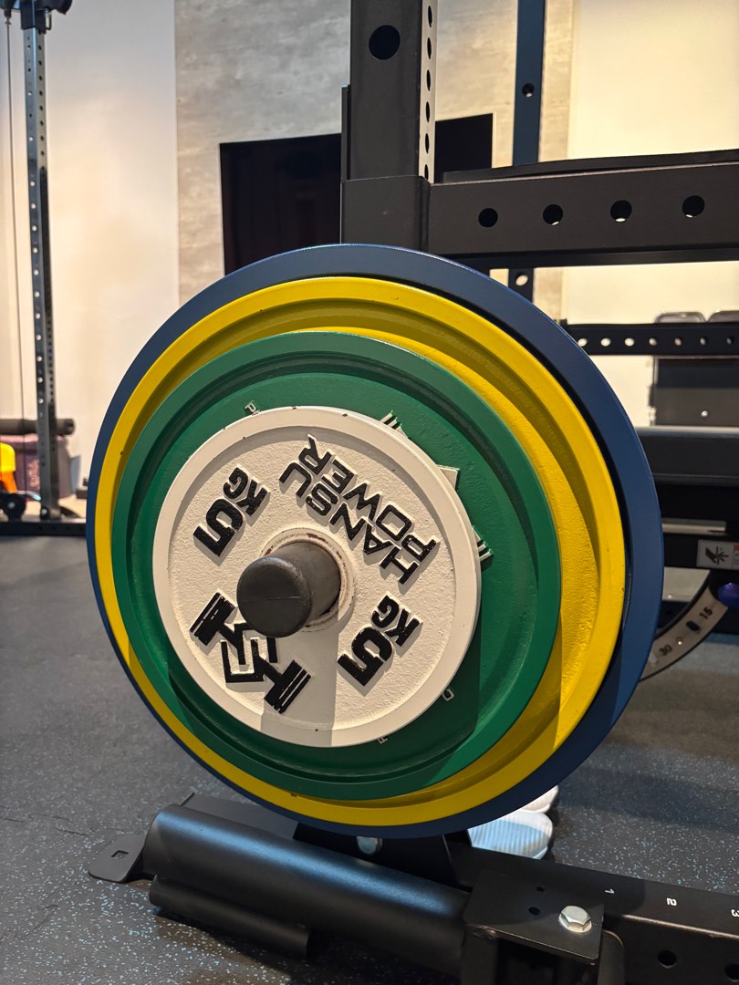 Hansu power calibrated powerlifting weight plate set 207.5kg, Sports ...