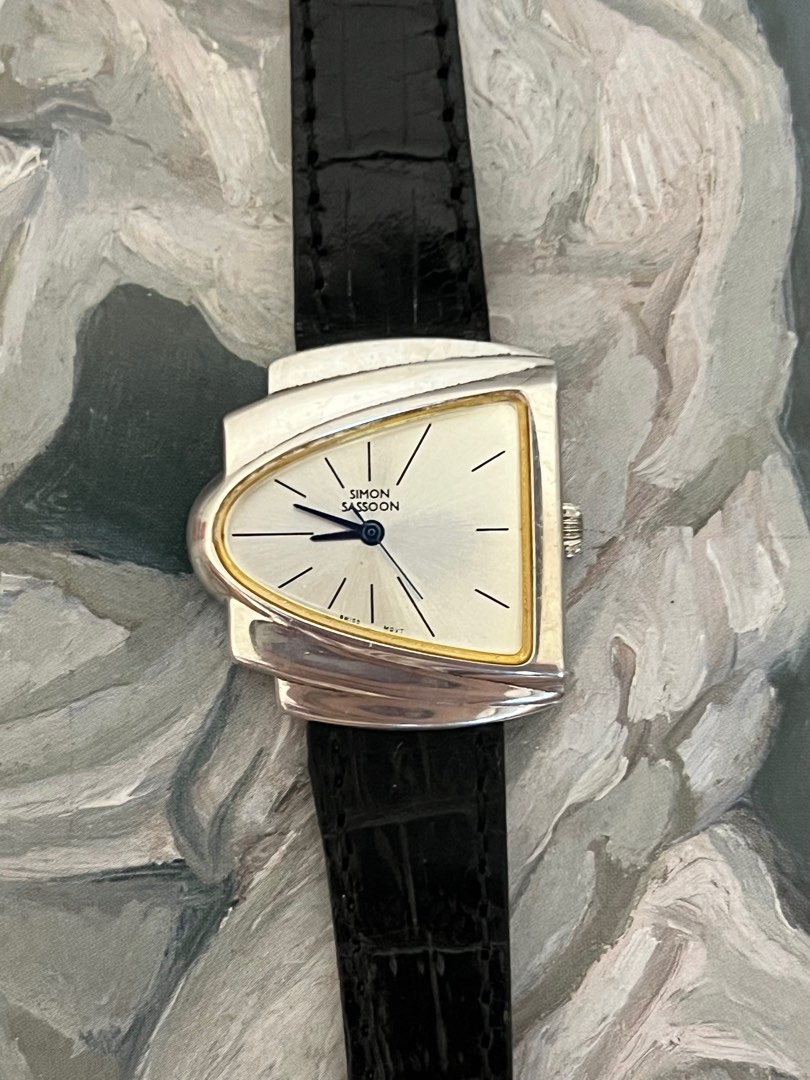 Rare Vintage Trapezoid-Style Simon Sassoon Watch, Men's Fashion ...