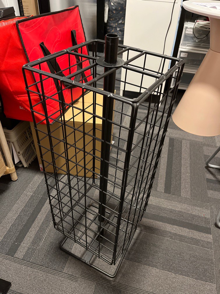 Retail rotating display mesh rack, Furniture & Home Living, Home ...