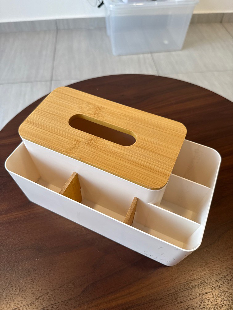 RM15 - MUJI feel Tissue & Stationary Organiser, Women's Fashion ...