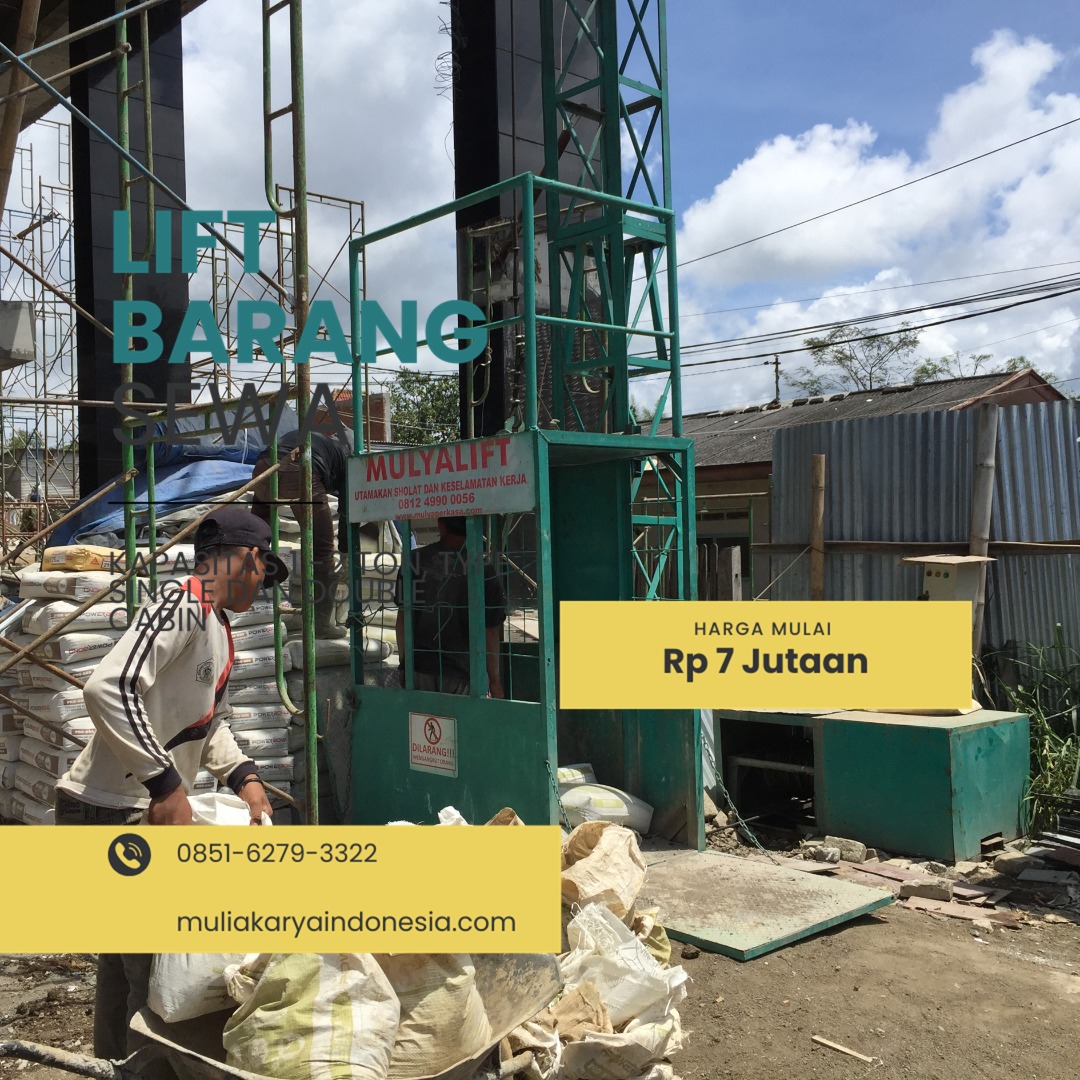 Sewa Lift Barang, Lift Barang Kapasitas 2 Ton PEMALANG, Lift Barang Krisbow | 0851-6279-3322 ...