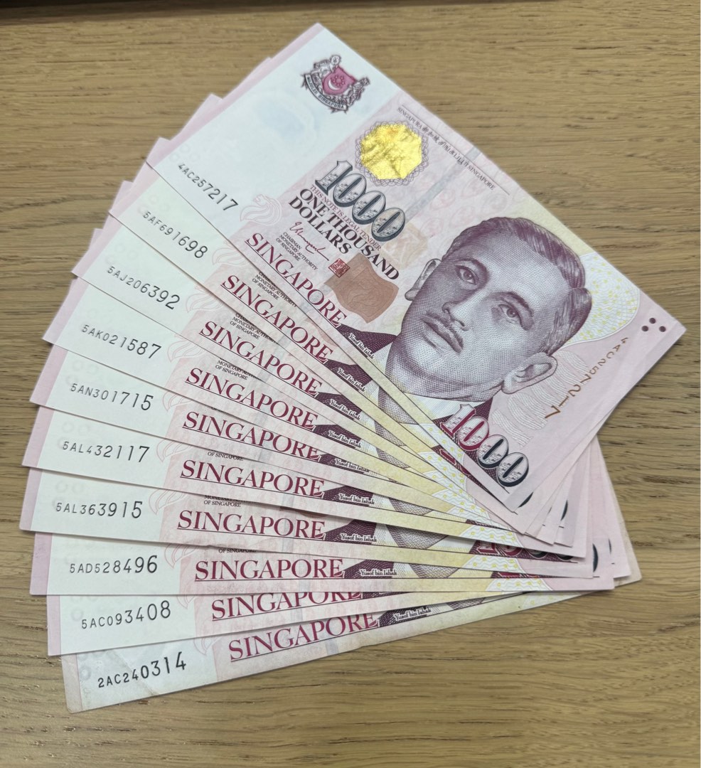 Singapore $1000 ($1K) Paper Portrait in Excellent Condition, Hobbies ...