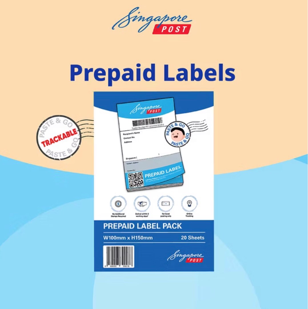 SingPost Prepaid Label, Hobbies & Toys, Stationery & Craft, Other ...