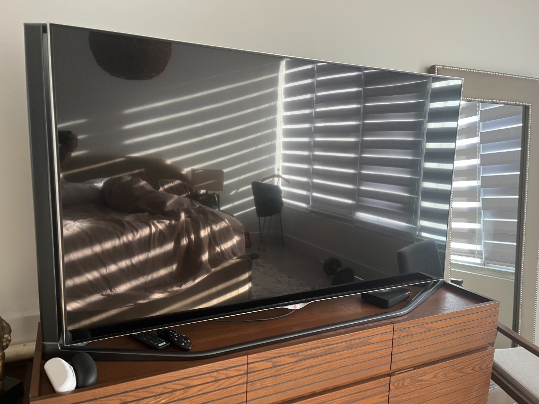 Sleek 65-inch LG flat-screen TV, Furniture & Home Living, Furniture, TV ...