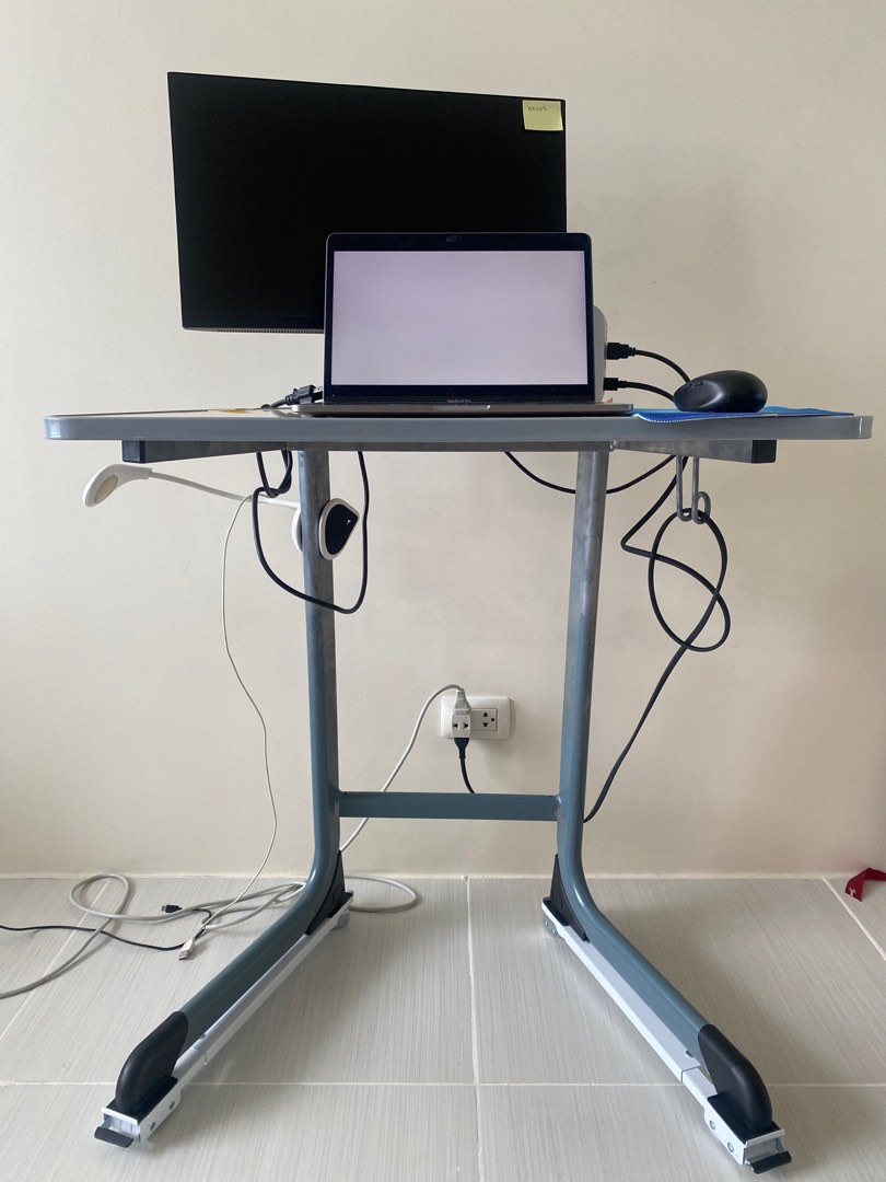 Slim Small Study Work Desk Computer Table, Furniture & Home Living ...