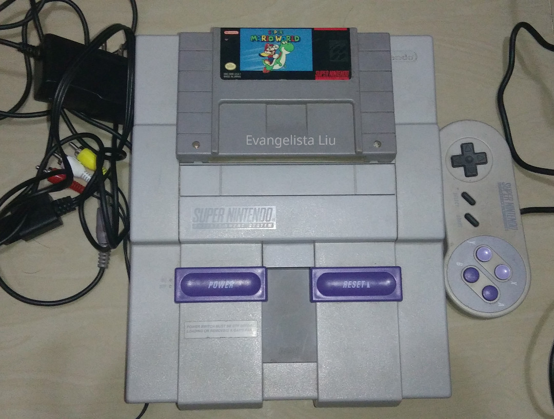 SNES set with one game, Video Gaming, Video Game Consoles, Nintendo on Carousell