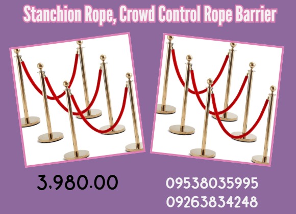 STANCHION ROPE , CROWD CONTROL ROPE BARRIER, Commercial & Industrial ...