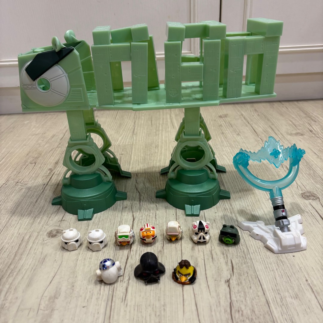 Star Wars Angry Birds AT-AT with Luke Skywalker Han Solo Darth Vader ...