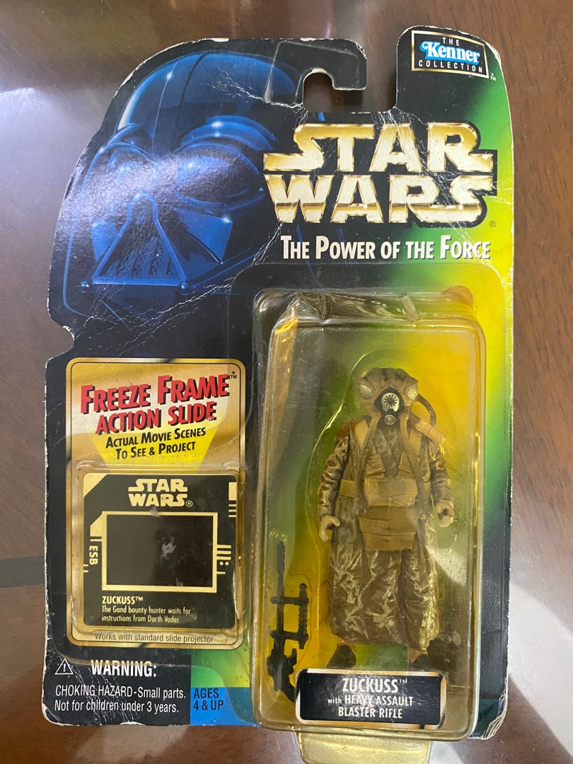Star Wars POTF Zuckuss Heavy Assault Blaster Rifle Freeze Frame 1997 ...