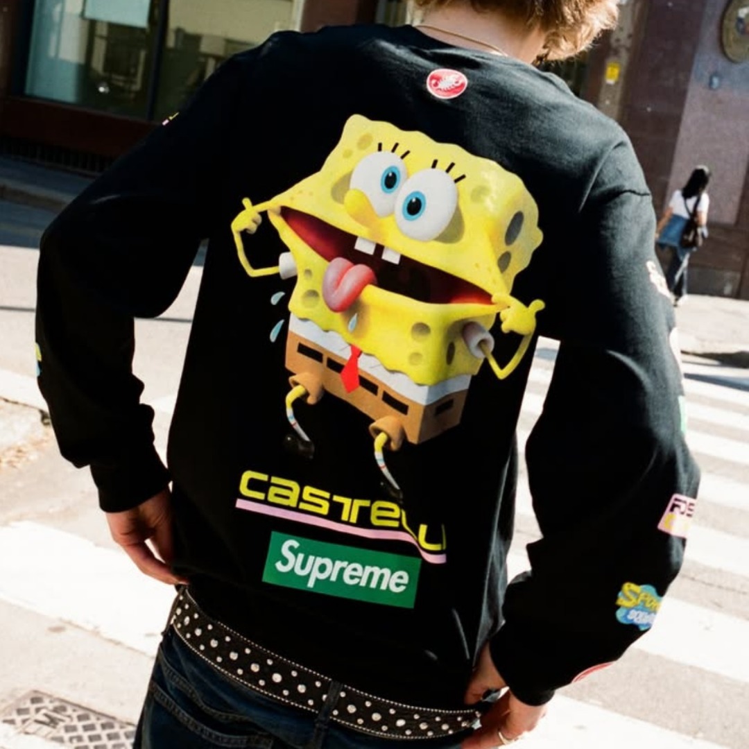 supreme spongebob long sleeve tee ss 25 week 11 New York (Mail direct ...