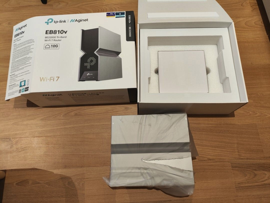 TP-Link EB810v BE2200 Tri band WiFi 7 router, Computers & Tech, Parts ...