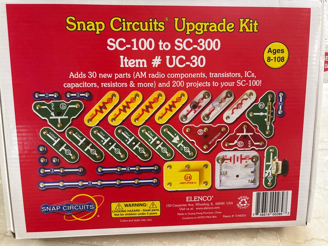 UC-30 Snap Circuit Upgrade SC100/SC300 , Electronic Snap Circuits ...
