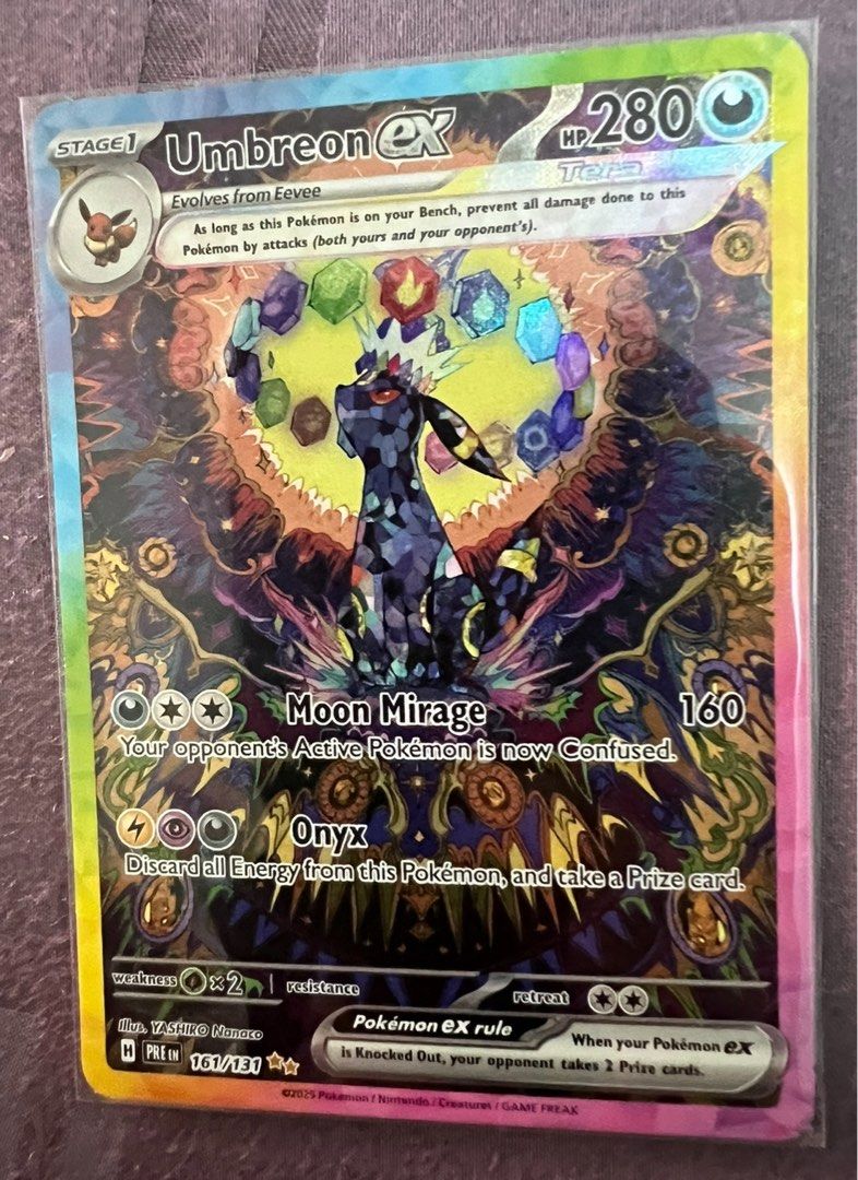 Umbreon EX Prismatic Evolutions (Freshly Pulled) Not SWSH 151 Team ...