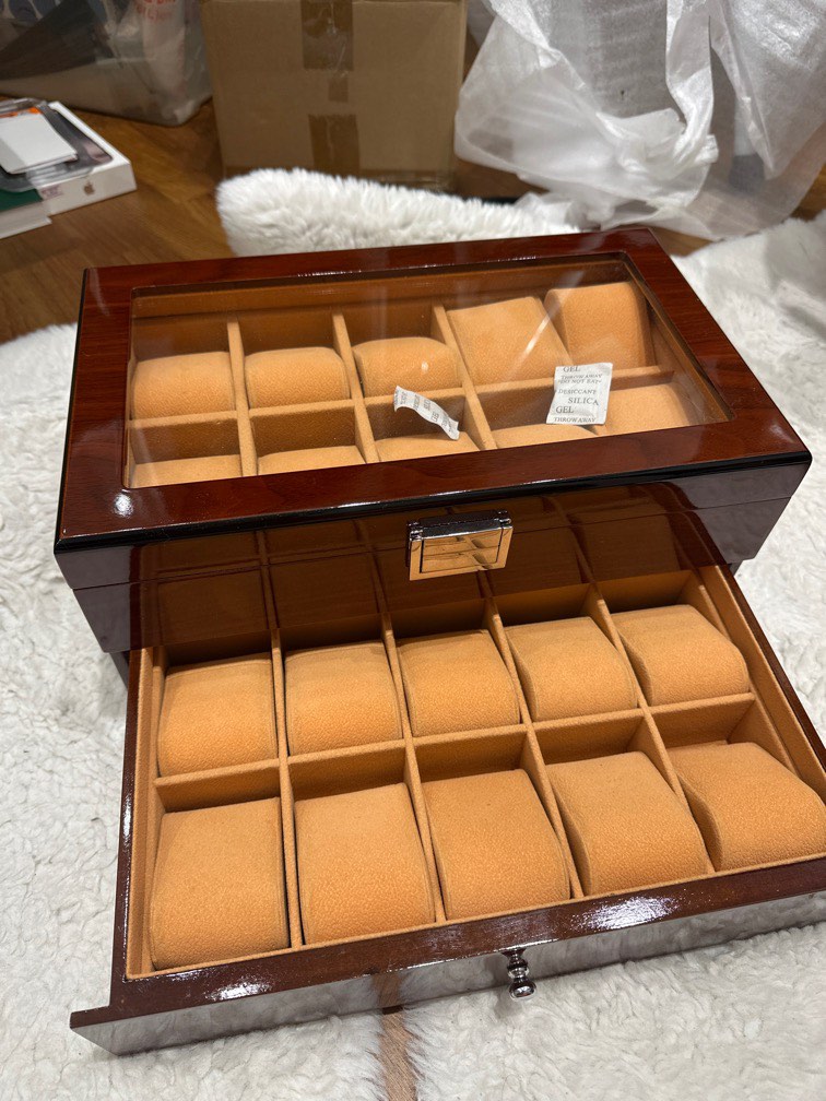 Watch Box, Men's Fashion, Watches & Accessories, Accessory holder, box ...