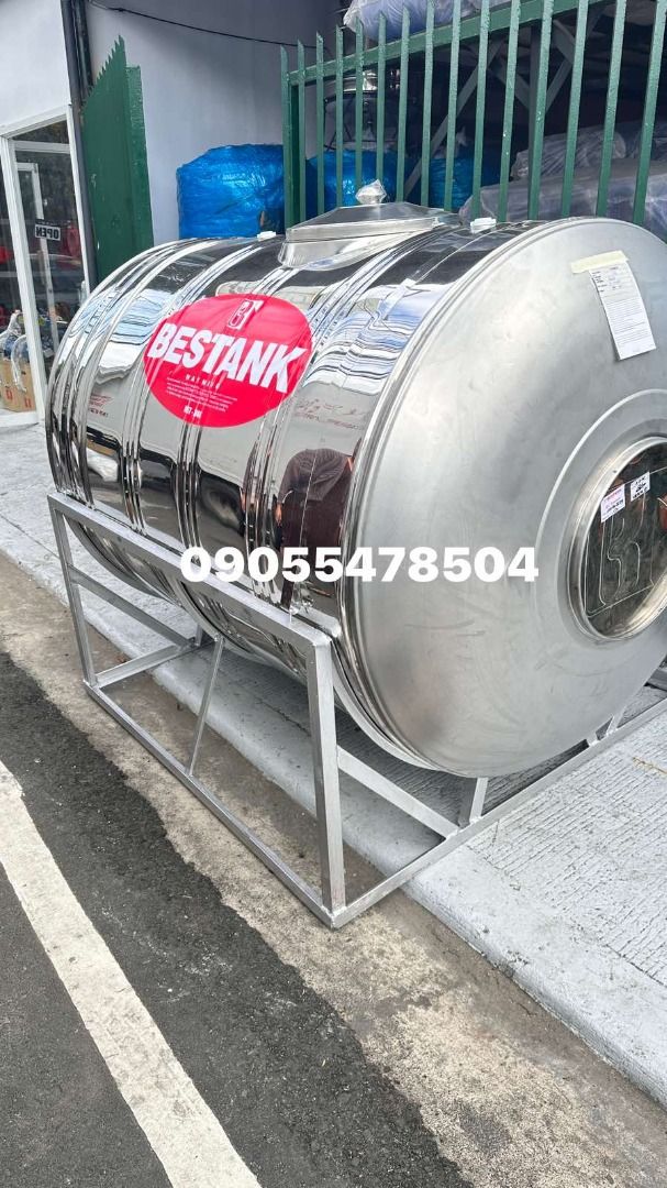 Water tank 2000L horizontal type, Everything Else, Others on Carousell