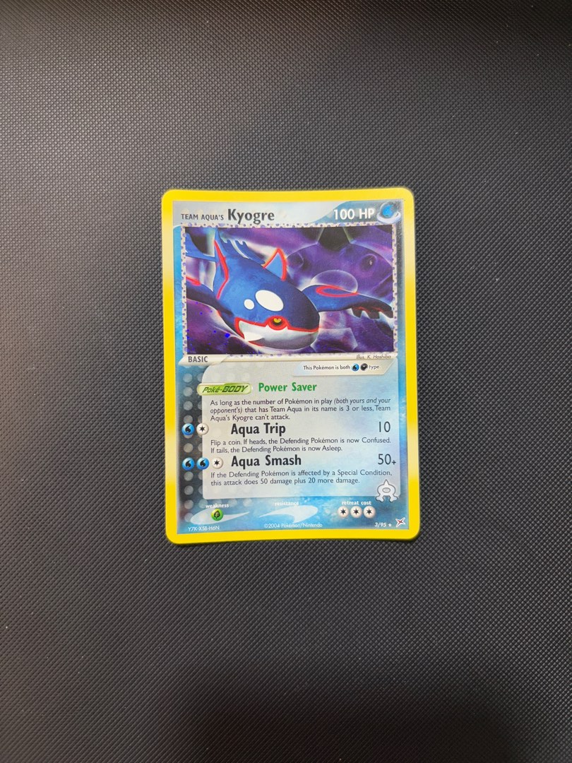 WTS Team Aquas Kyogre 3/95 EX Team magma vs team aqua holo rare rare EX ...