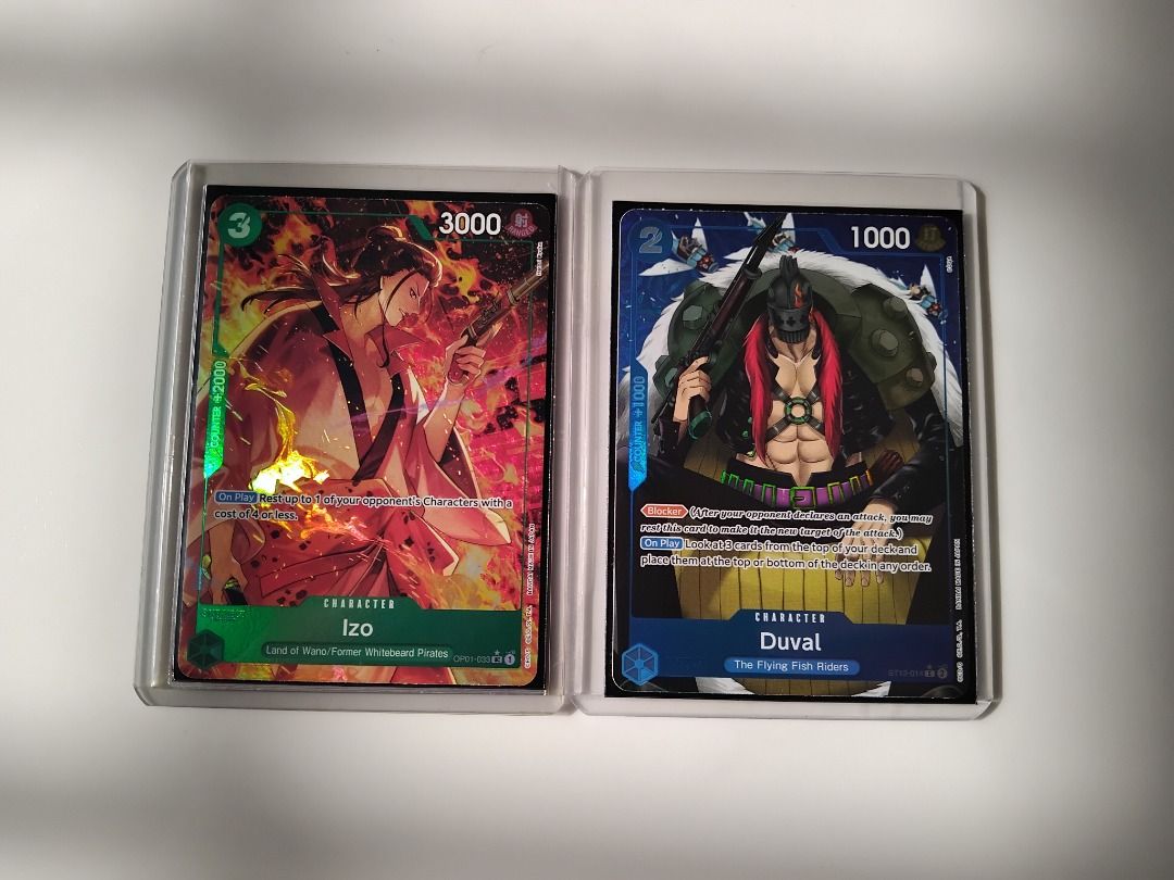 WTT One Piece PRB01 The Best English Izo OP01-033 UC Alt Art Duval C ST12-014 Full Art Foil ...