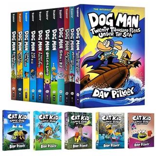 18 Dogman and Cat Kid Comic Club softcover books, Hobbies & Toys, Books ...