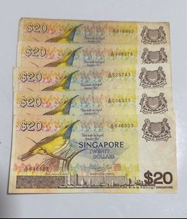 $20 sgd old bird series note, Hobbies & Toys, Memorabilia ...