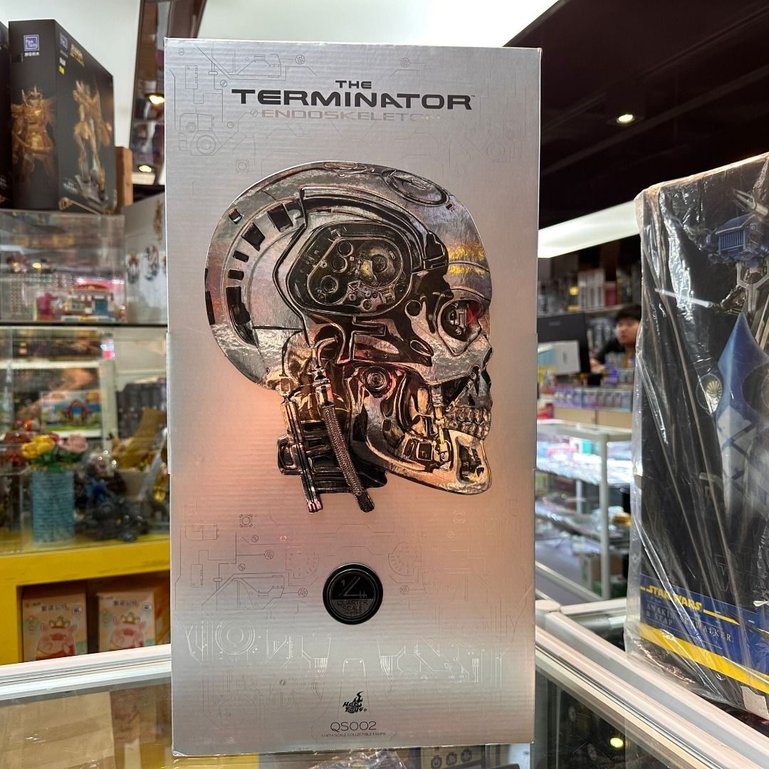 （旺角家樂坊9樓門市現貨）合金 未來戰士 Hot Toys 1/4 QS002 diecast T800 TERMINATOR ...