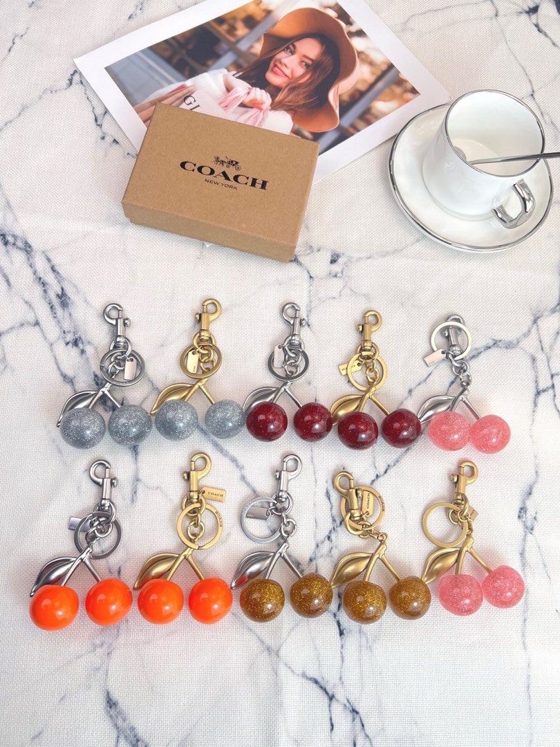 🆕💯Authentic Coach Cherry Charm, Women's Fashion, Jewelry & Organisers ...