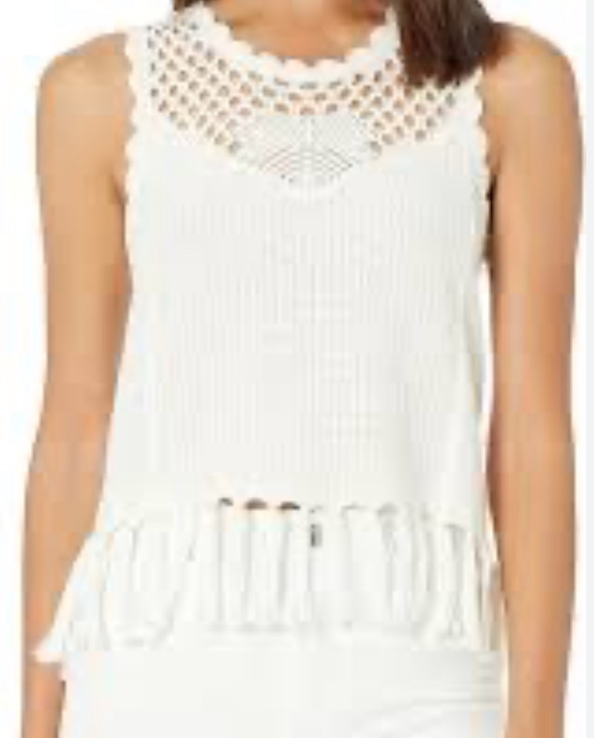 Beach White Top / Cover Up / Knitted : Summer, Women's Fashion, Tops ...