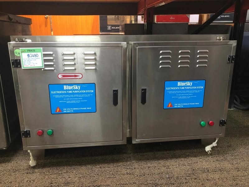 BLUE SKY DOUBLE DOOR ELECTROSTATIC FUME PURIFICATION SYSTEM, TV & Home ...