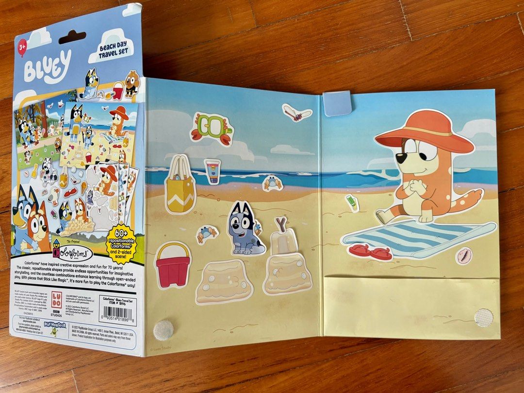 Bluey Colorforms Beach Travel Set, Hobbies & Toys, Toys & Games on ...