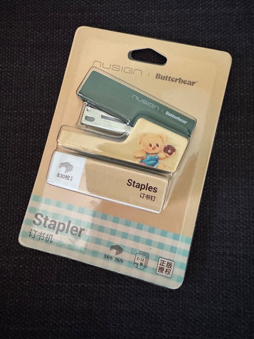 Butterbear x Nusign Stapler Set, Hobbies & Toys, Stationery & Craft ...