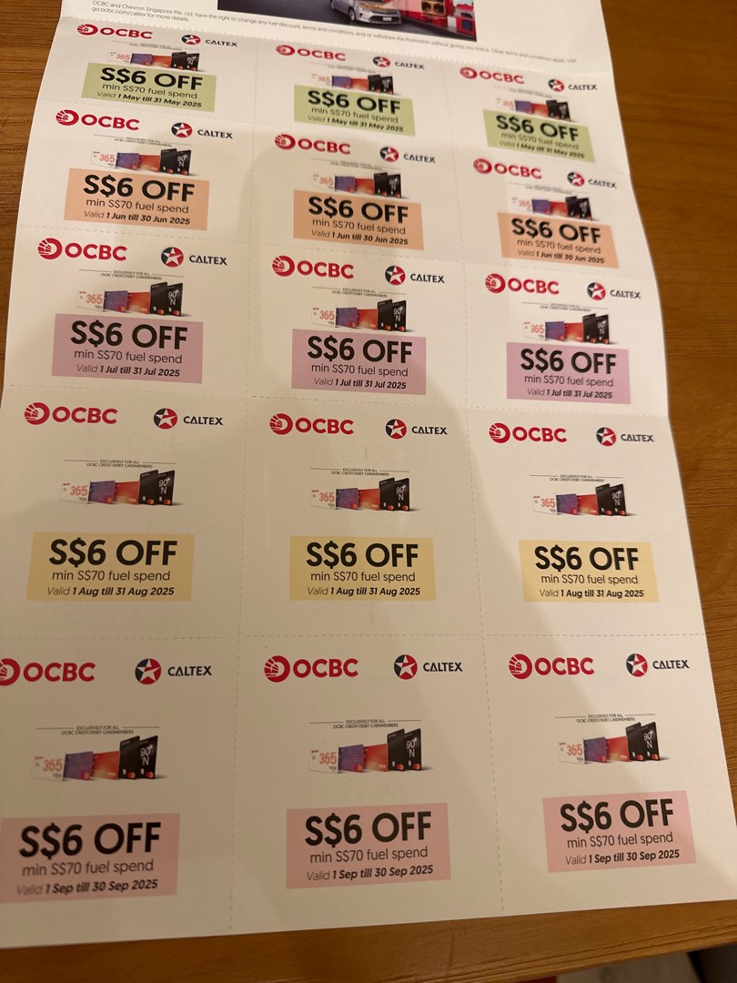 Caltex voucher, Tickets & Vouchers, Vouchers on Carousell