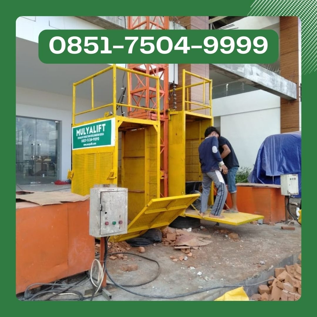 Cargo Lift, Lift Proyek, Lift Material, Lift Barang Way Kanan | Sewa ...