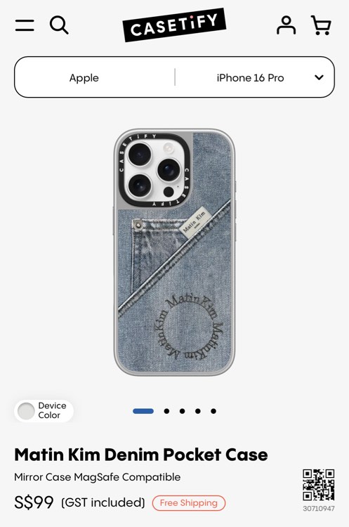Casetify iPhone 16 Pro Martin Kim Denim Case, Mobile Phones & Gadgets ...