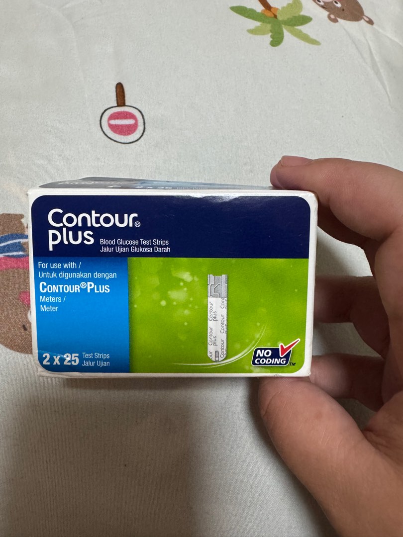 Contour Plus Test Strips 3 x 25 with Free Lancets (100pcs), Health ...
