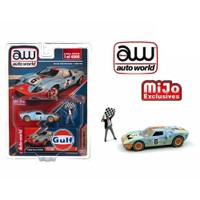 CP8053 Auto World 1965 Ford GT40 Gulf with Figure 1/64 Diecast, Toys ...