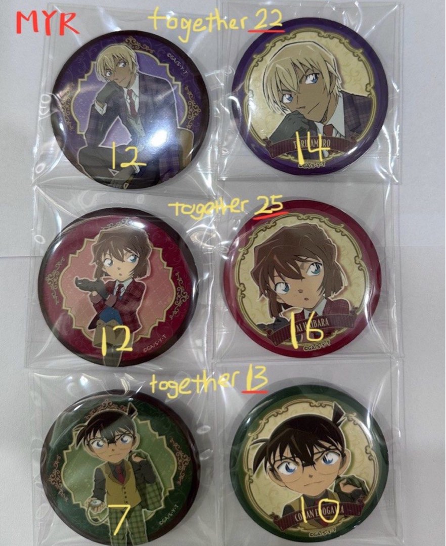 Detective Conan British Style badges, Hobbies & Toys, Books & Magazines ...