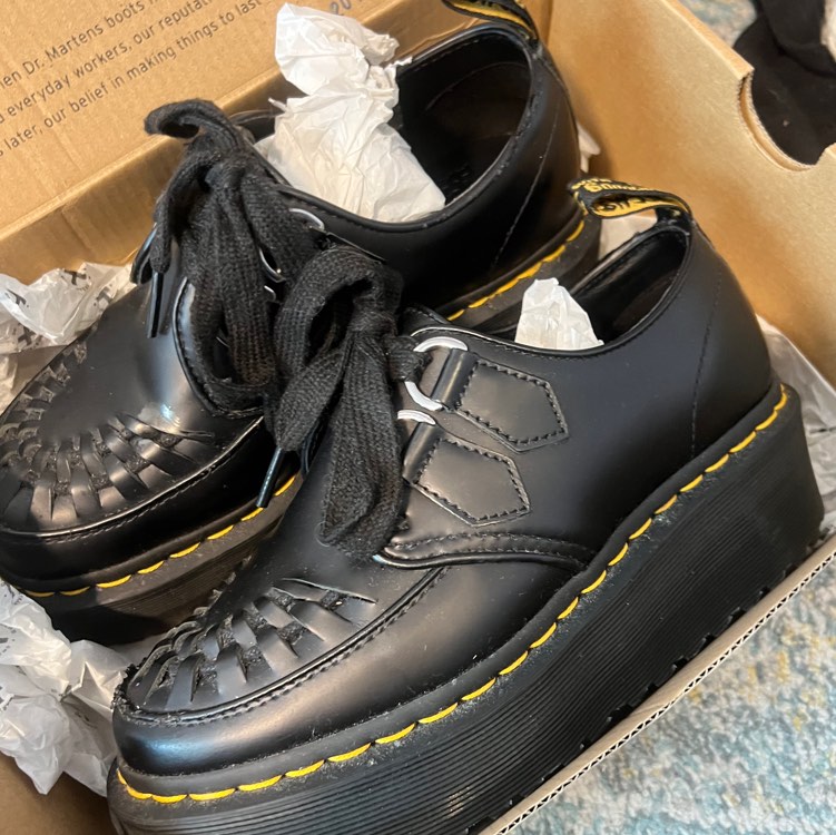Dr Martens Creepers Sidney in Black platform , Women's Fashion ...