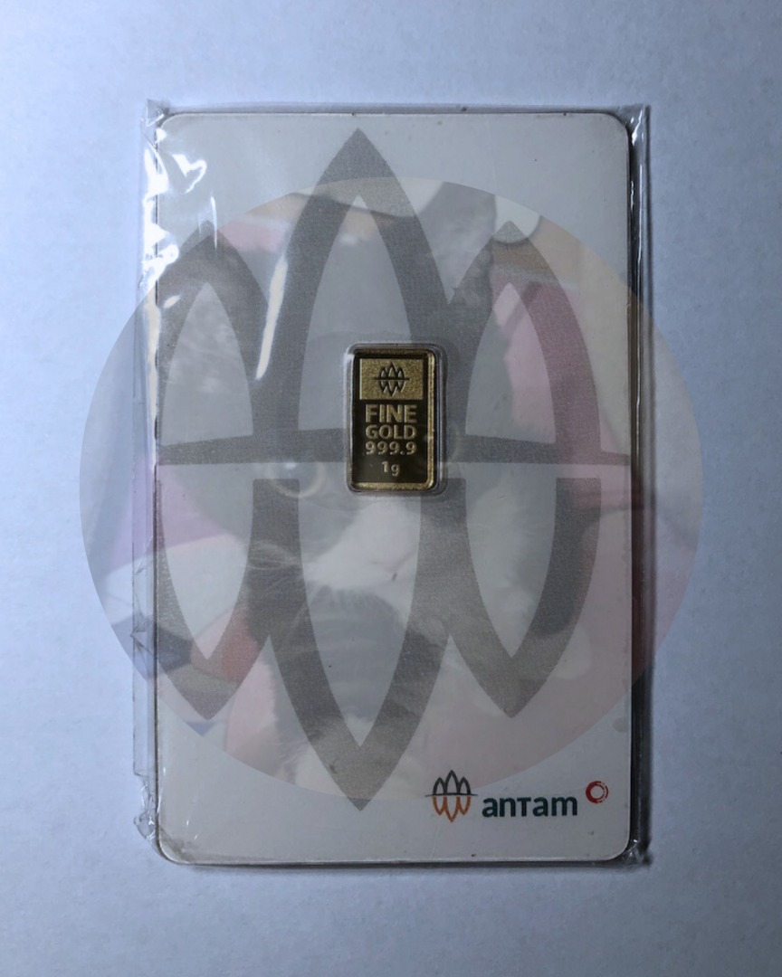 EMAS Logam Mulia Antam Press ( ANTAM ) 1GR 1 Gram (edisi 2022) BU ...
