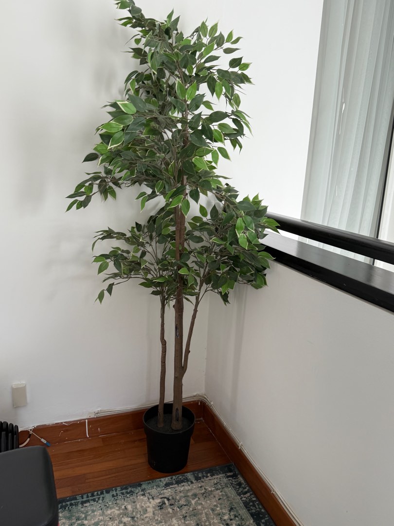 FEJKA Weeping Fig Artificial Plant Indoor Outdoor Fig Tree Simulation ...