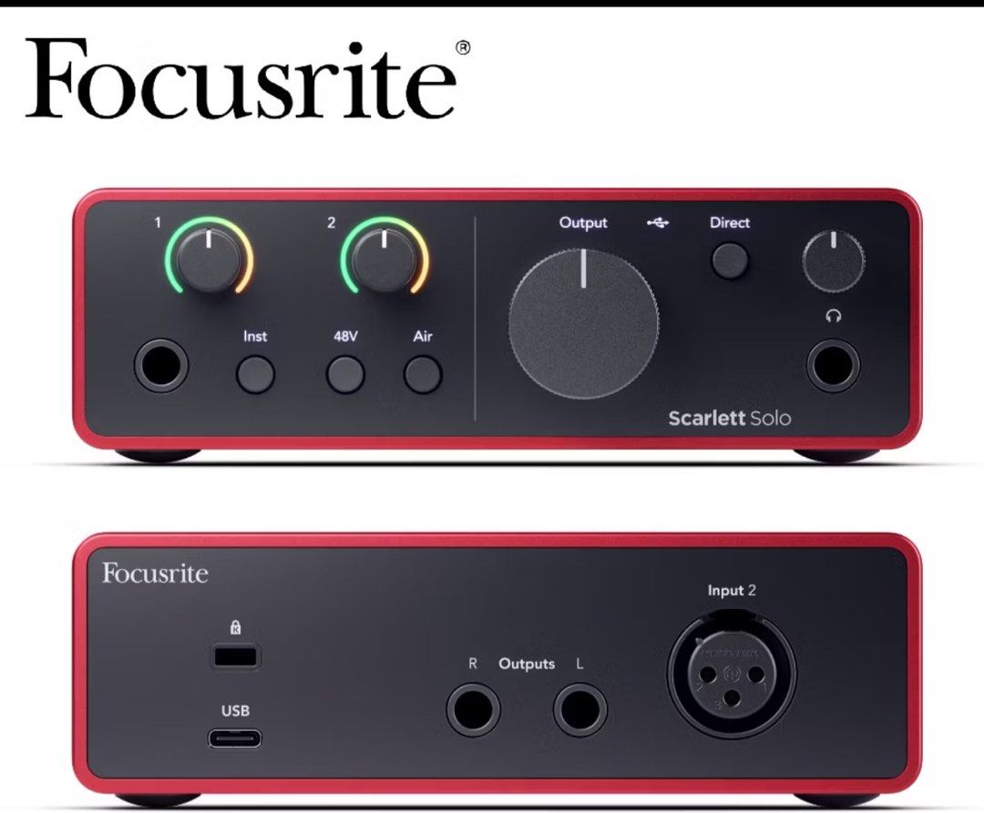 FOCUSRITE SCARLETT SOLO 4TH GEN, Audio, Other Audio Equipment on Carousell