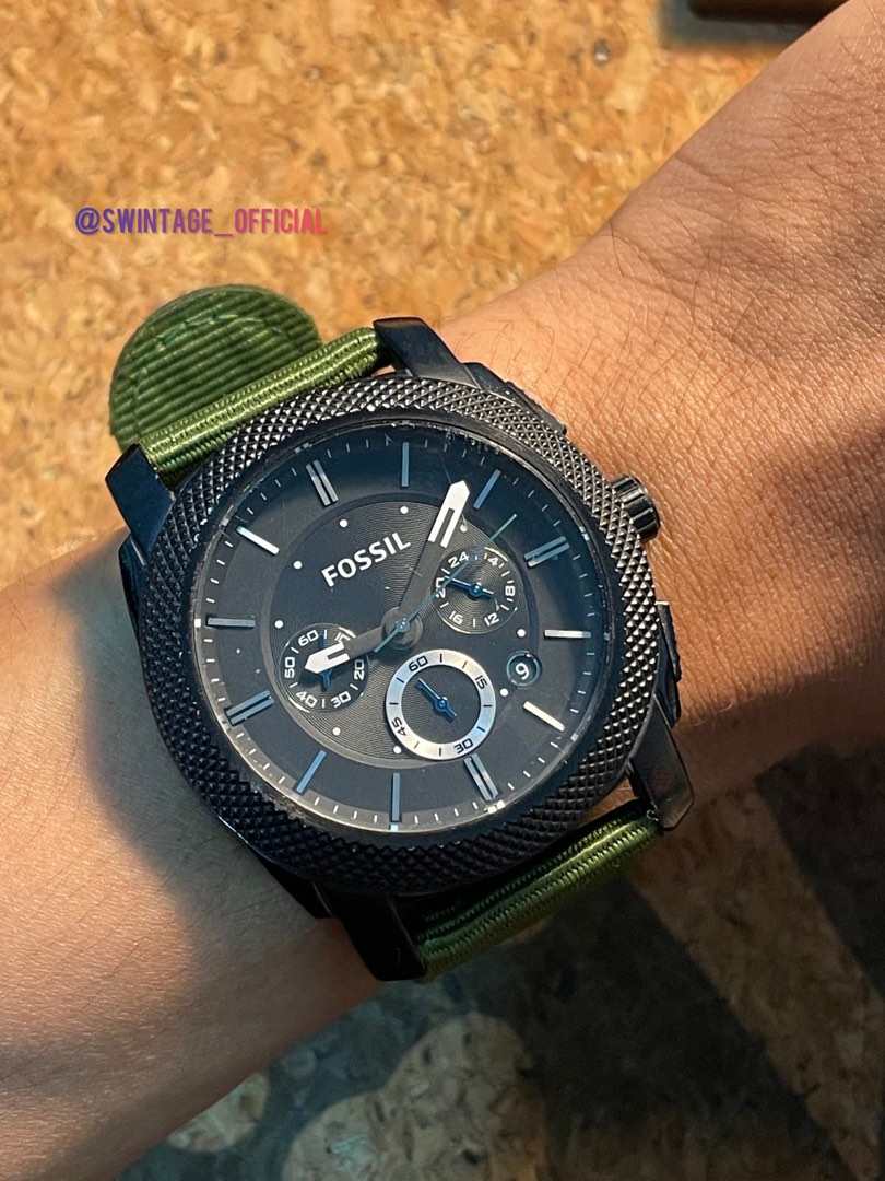 Fossil FS4552 ChronoGraph Army style , Men's Fashion, Watches ...