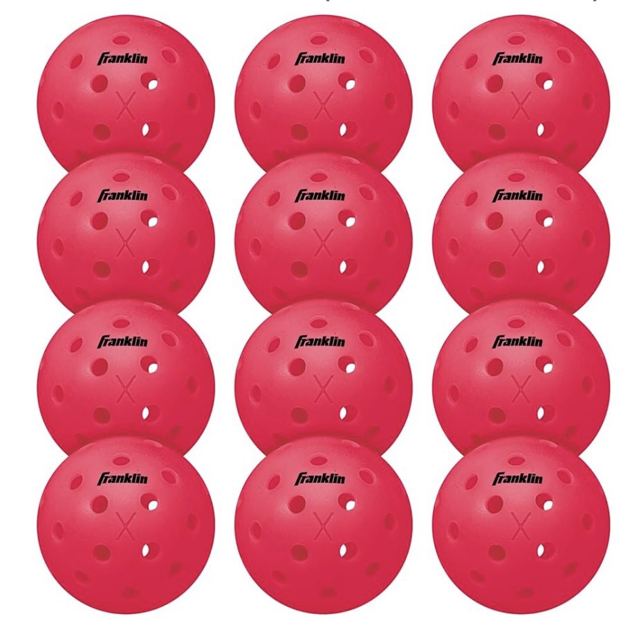 Franklin Pickleball X40 Outdoor. Pickleball Hot Pink. (1 Box - 12 ...