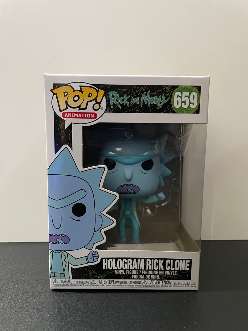 Funko Pop- Rick and Morty Hologram Rick Clone, Hobbies & Toys, Toys ...