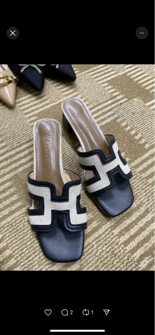 H low heels open toe (Last pair), Women's Fashion, Footwear, Heels on ...