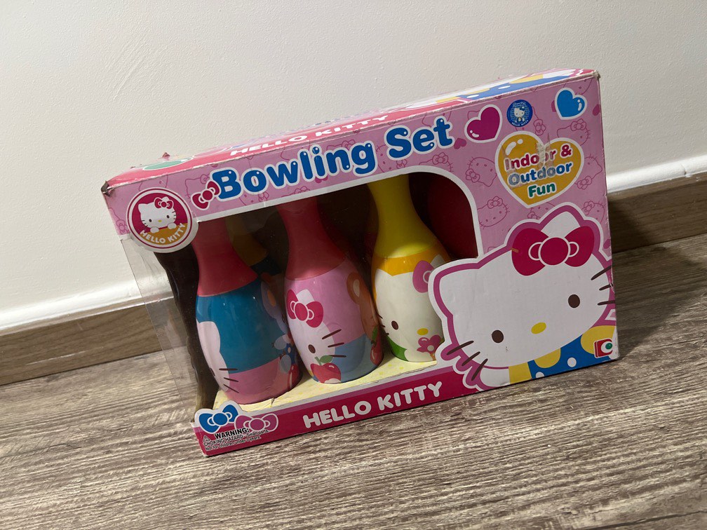 Hello Kitty Bowling Set, Hobbies & Toys, Toys & Games on Carousell