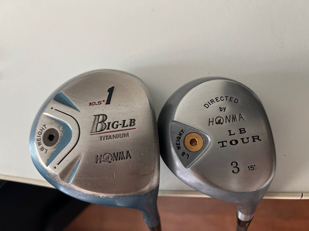 Honma Big Lb driver and Lb tour 3 wood, Sports Equipment, Sports & Games, Golf on Carousell