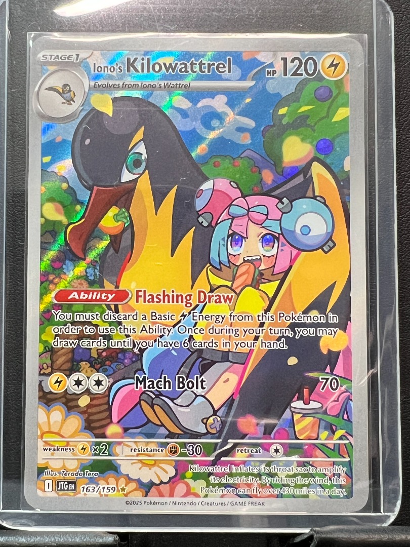 Iono's Kilowattrel #163 Pokemon Journey Together IR, Hobbies & Toys ...