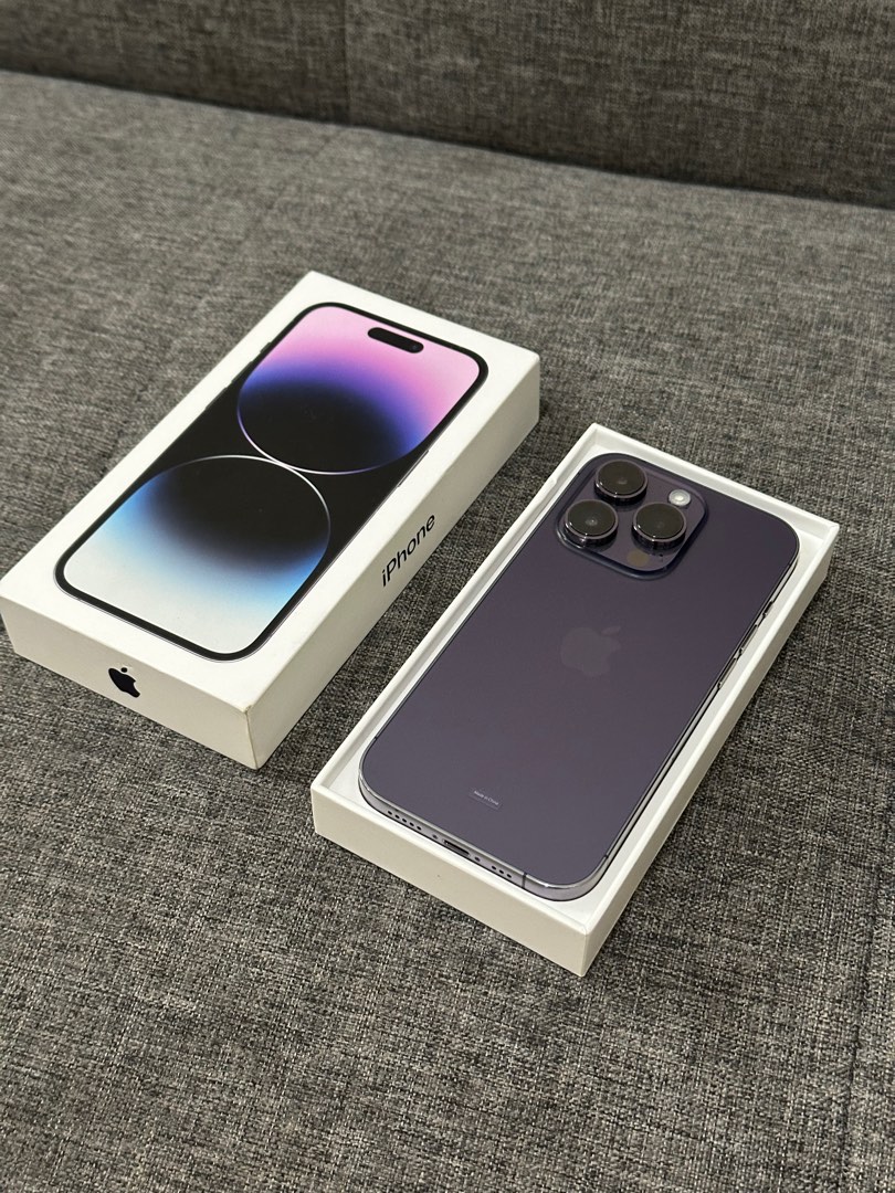 Iphone 14 pro 256gb ibox fullset ori, Telepon Seluler & Tablet, iPhone ...