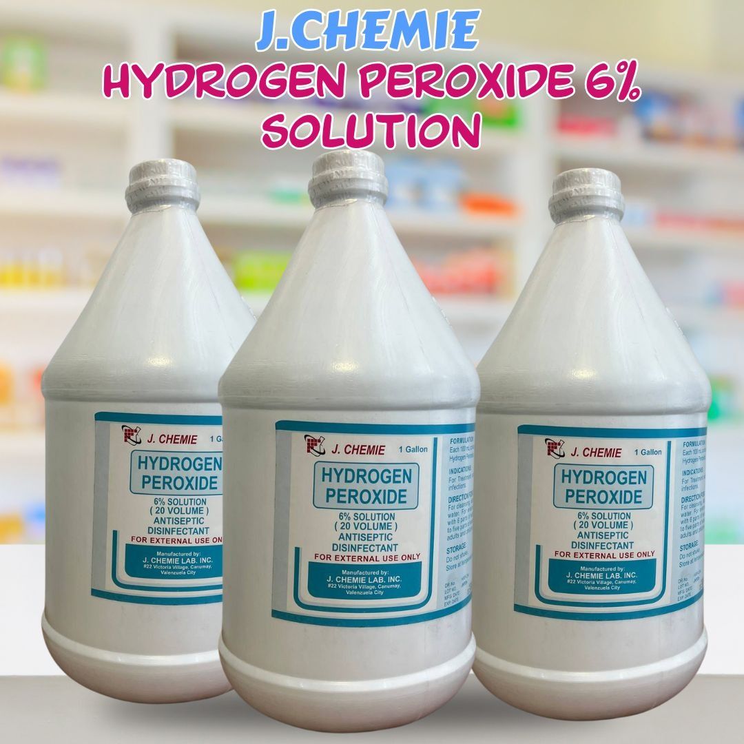J.CHEMIE HYDROGEN PEROXIDE 6% SOLUTION 1 GALLON, Health & Nutrition ...
